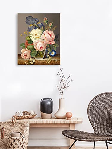 Artmaple Paint by Number for Adults Beginner Students,Ideal Gift Choice for Easter Day and Mother's Days, Birthday, DIY Acrylic Painting Kit for Room Decor (16x20, A Bunch of Flowers)