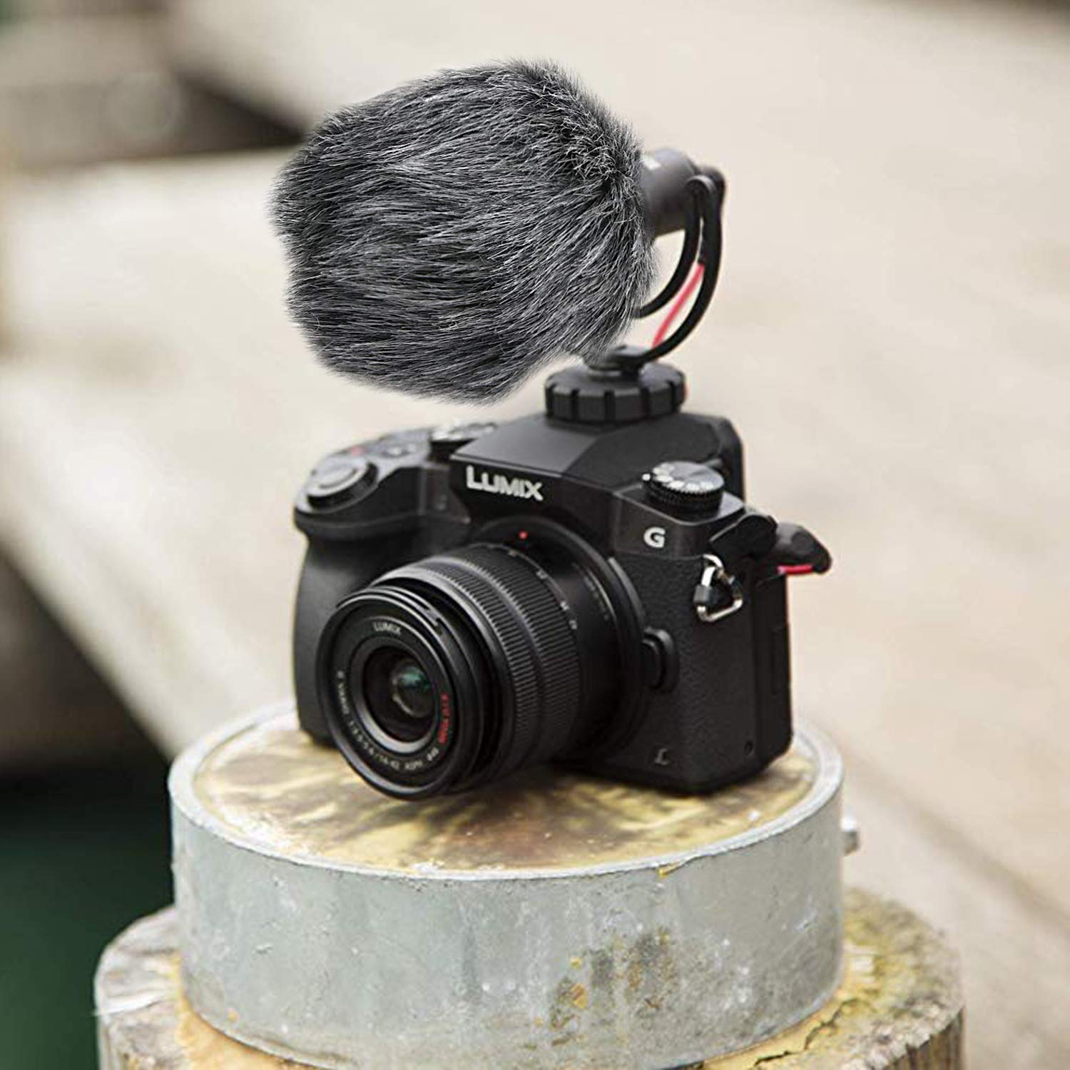 YOUSHARES Pop Filter for Rode VideoMicro and VideoMic Me Me-L, Deadcat Windscreen Custom Outdoor Windscreen Wind Shield Mic Windshield Muff Fur