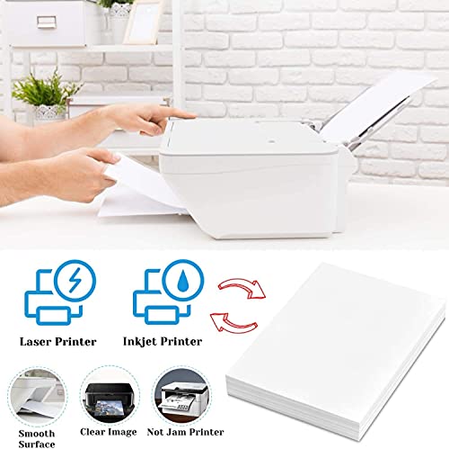 Vellum Paper Translucent Printable 110 Sheets 8.5x11 Inches for Wedding Invitations,Scrapbook Project (8.5x11 Inches, 93GSM/63LBS)