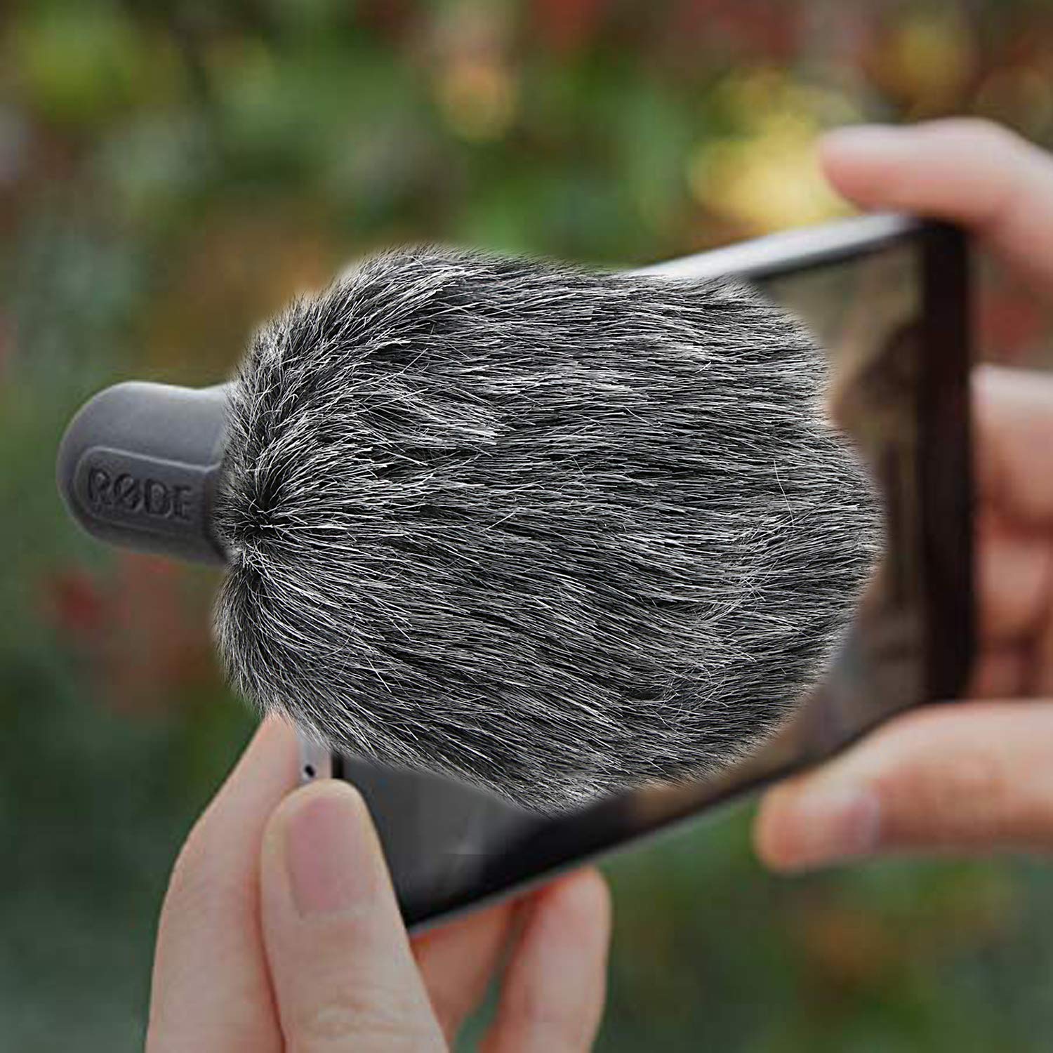 YOUSHARES Pop Filter for Rode VideoMicro and VideoMic Me Me-L, Deadcat Windscreen Custom Outdoor Windscreen Wind Shield Mic Windshield Muff Fur