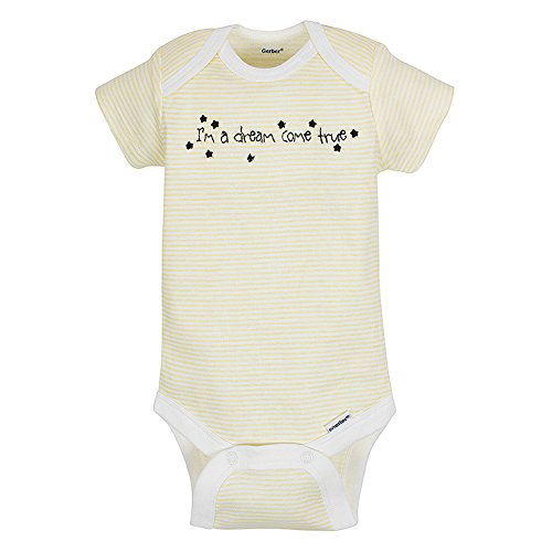Gerber Unisex Baby 5-Pack Short Sleeve Variety Onesies Bodysuits Clouds 3-6 Months