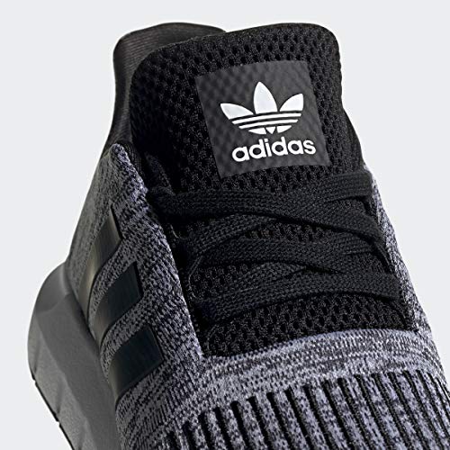 adidas Originals unisex child Swift Run Sneaker, White/Black/Black, 4 Big Kid US