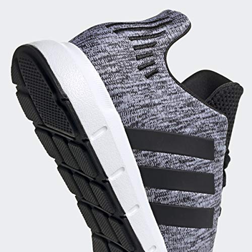 adidas Originals unisex child Swift Run Sneaker, White/Black/Black, 4 Big Kid US
