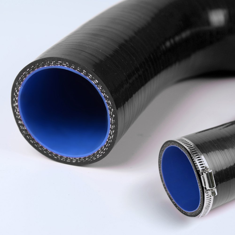 Silicone Radiator Hose Kit Compatible with TOYOTA SUPRA MK3 MA70 7M-GT 1986-1992 Black