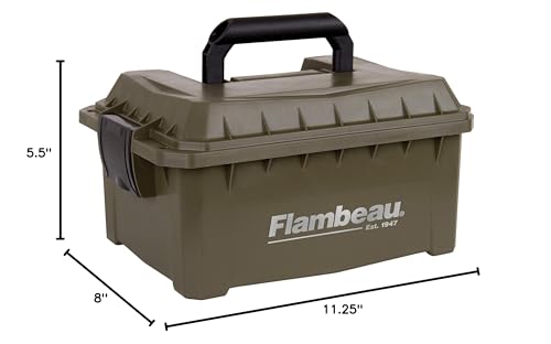Flambeau Outdoors 7415SB Shotshell Ammo Can, Portable Ammo Storage, Standard