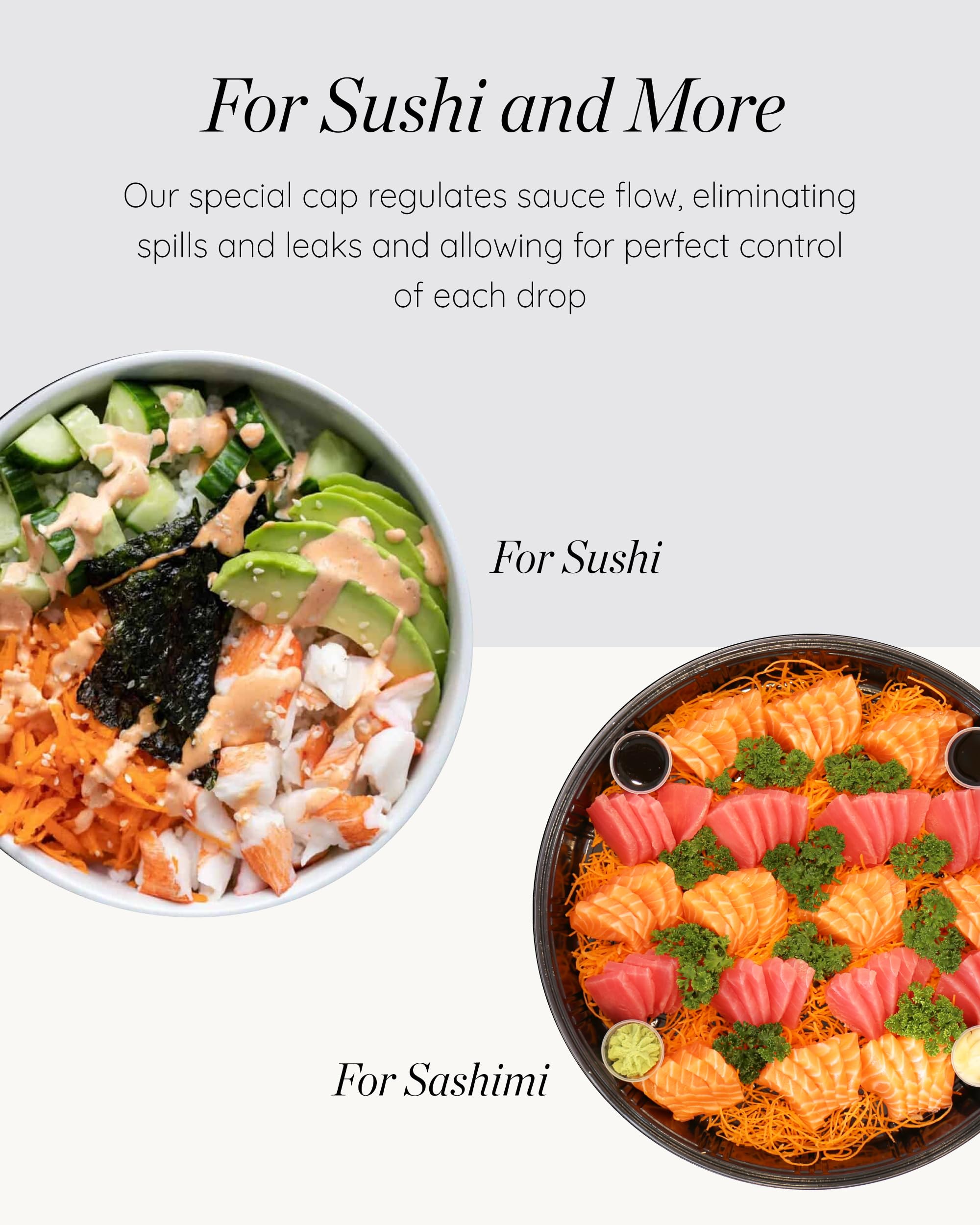 SEMPIO Soy Sauce for Sushi - Premium Naturally Brewed for Sashimi, Less Salt, Katsuobushi & Kelp infused. Flavor-locking bottle. Made in Korea. (6.7 fl oz / 200mL, Vegan, Non-GMO)
