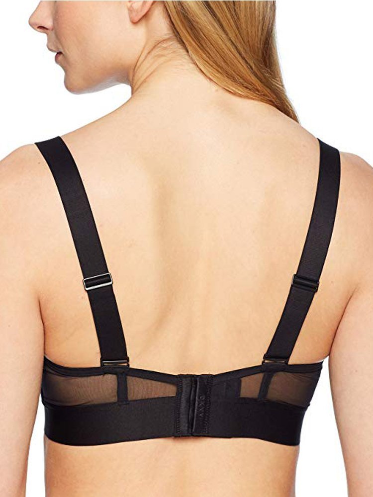DKNY Women's Sheers Convertible Strapless Bra, Black, 36DD