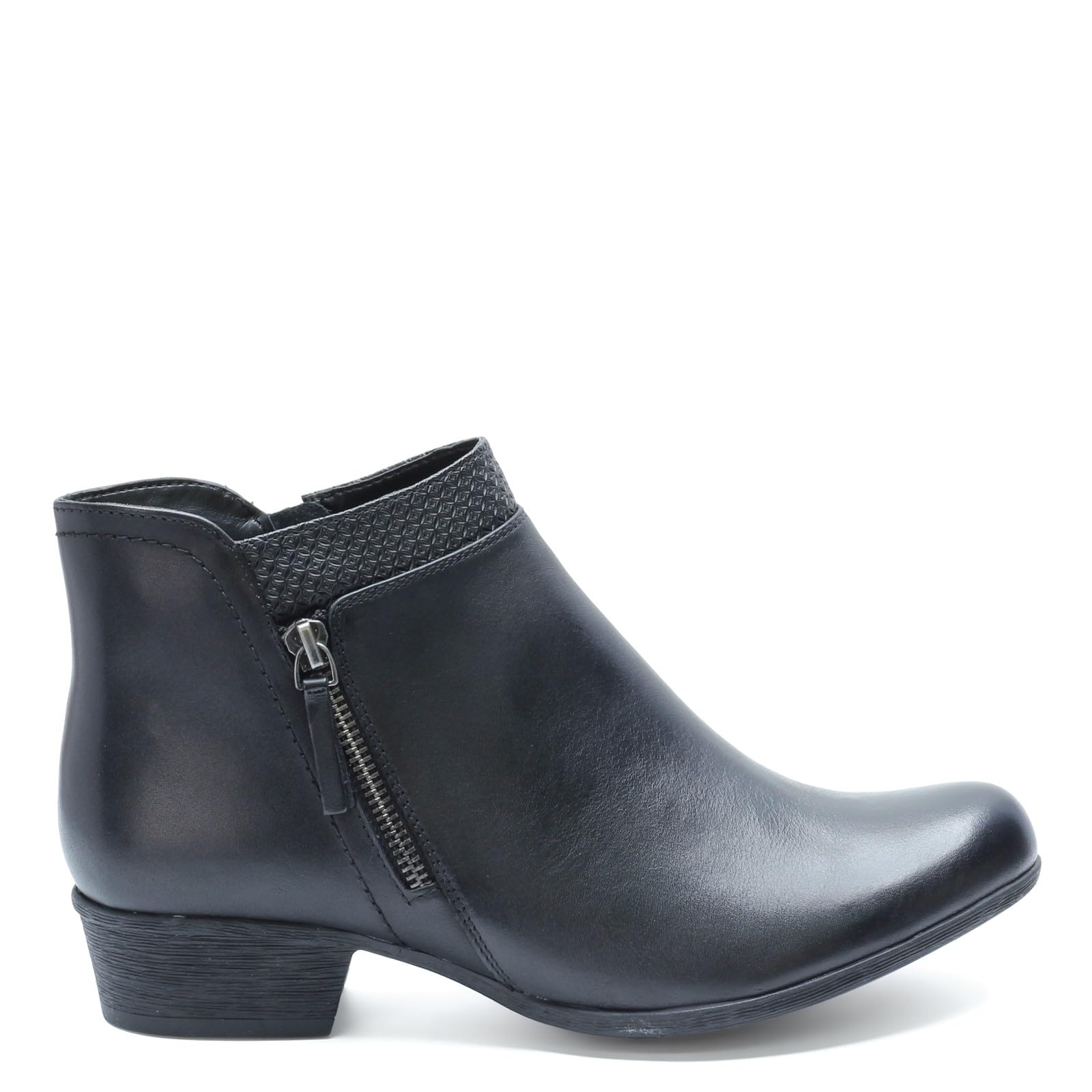 Rockport Women's Carly Bootie Ankle Boot, Black Leather, 7.5 M US