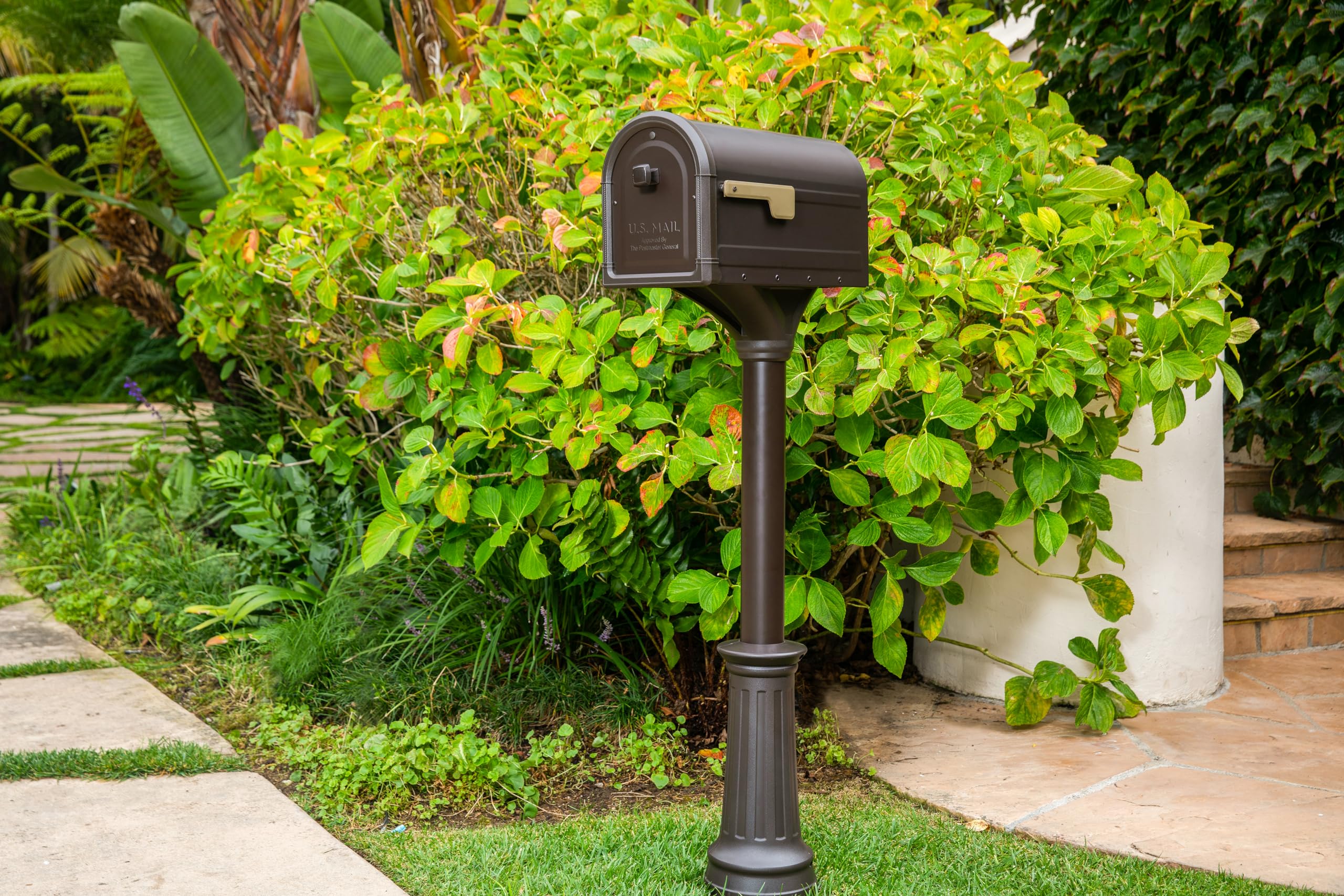 Architectural Mailboxes 7980RZ Roxbury Kit Mailbox, Rubbed Bronze