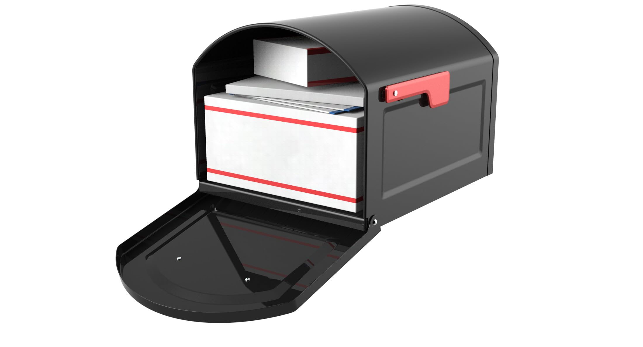 Architectural Mailboxes 950020B-10 Centennial Postmount Mailbox, XL, Black
