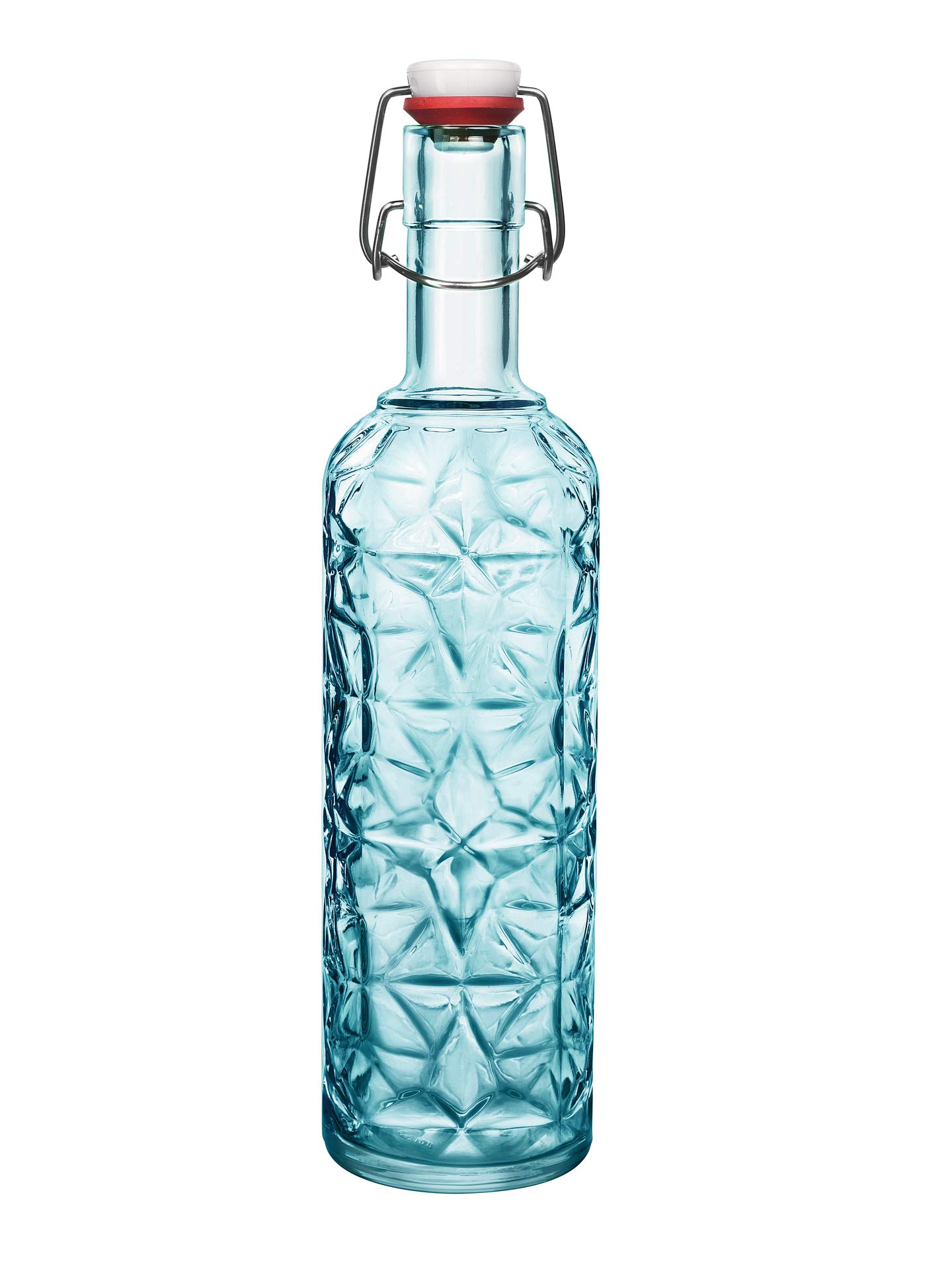 Bormioli Rocco Oriente Bottle, Set of 6, Cool Blue