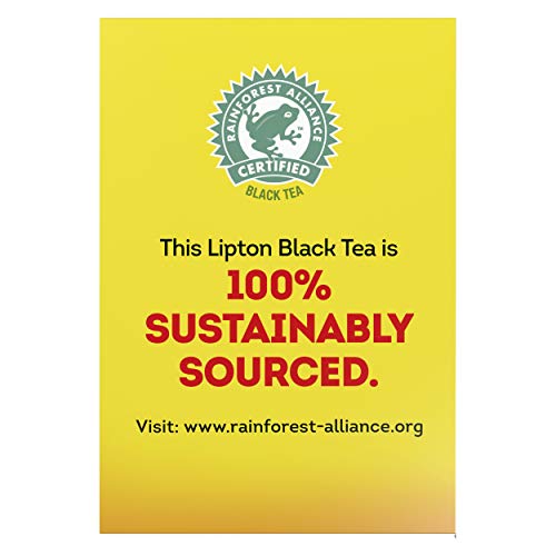 Lipton Iced Tea Bags, Black Tea, Unsweetened, Makes 4 Gallons, 4 Gallon-Sized Tea Bags(Pack of 32)