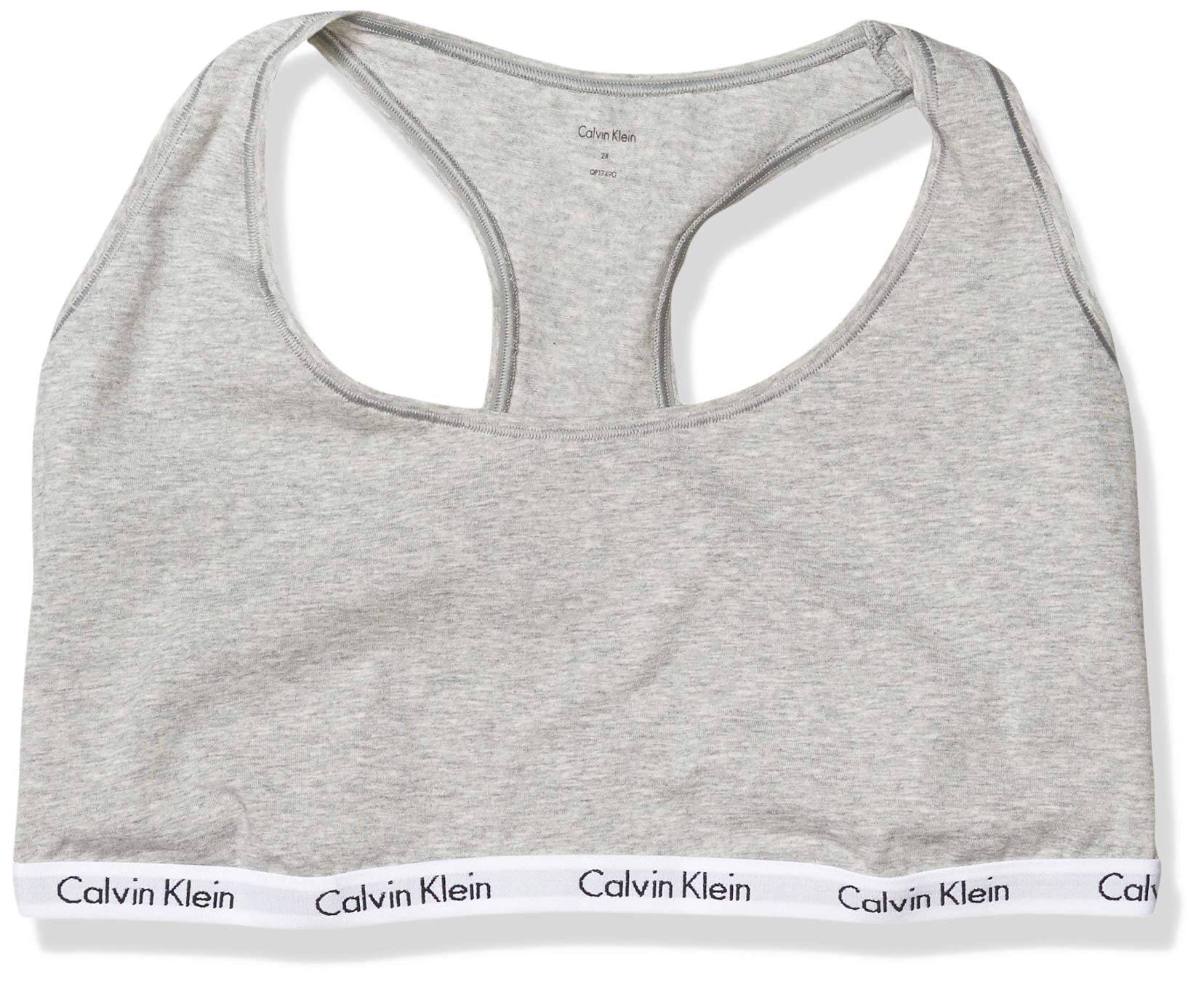 Calvin Klein Carousel Logo Bralette Grey Heather