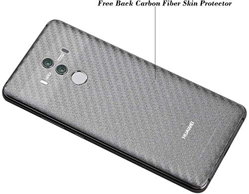 Ibywind Screen Protector For Huawei Mate10 Pro,with 2Pcs Tempered Glass,1Pc Backing Carbon Fiber Film [Fingerprint Reader,Easy to install]