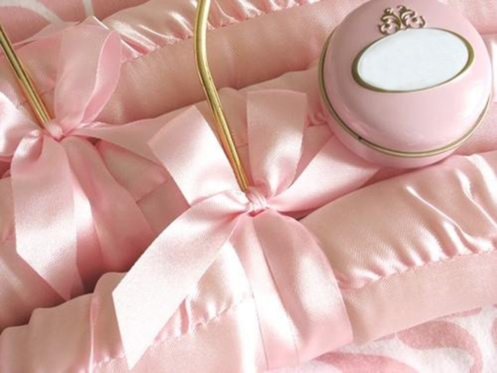 Ribest 1/4 inch Light Pink Double Face Satin Ribbon 50 Yards Per Roll for Bouquet Gift Wrapping Hair Wedding Birthday