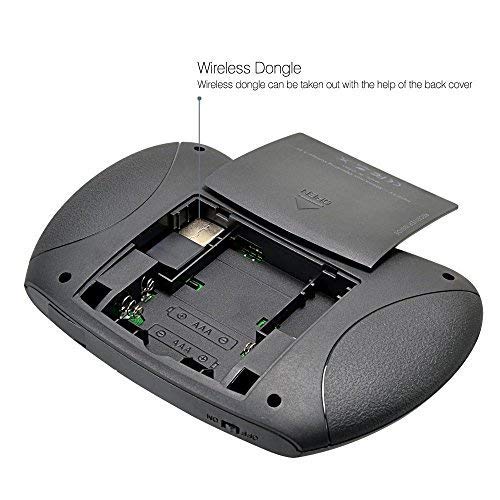 BFTECH 2.4GHz Mini Wireless Keyboard with Touchpad Mouse,Handheld Remote,Pi 2/3,KODI Android TV Box, HTPC/IPTV, Windows 7 8 10