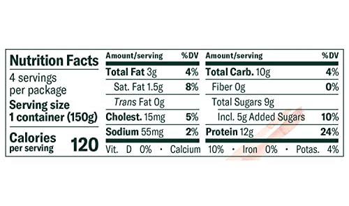 ChobaniĀ® Less Sugar Low-Fat Greek Yogurt Madagascar Vanilla Cinnamon 5.3oz 4-pk