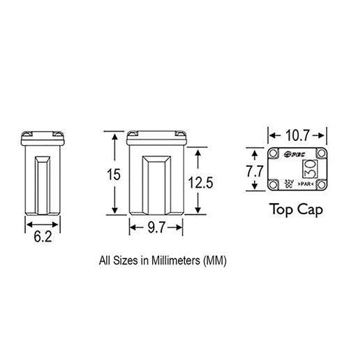 20 Pack Automotive Micro Cartridge Fuses Low-Profile FMM Fuses Kit MCASE Type(5PCS 15Amp 20Amp 5PCS 30 Amp 5PCS 40 Amp)