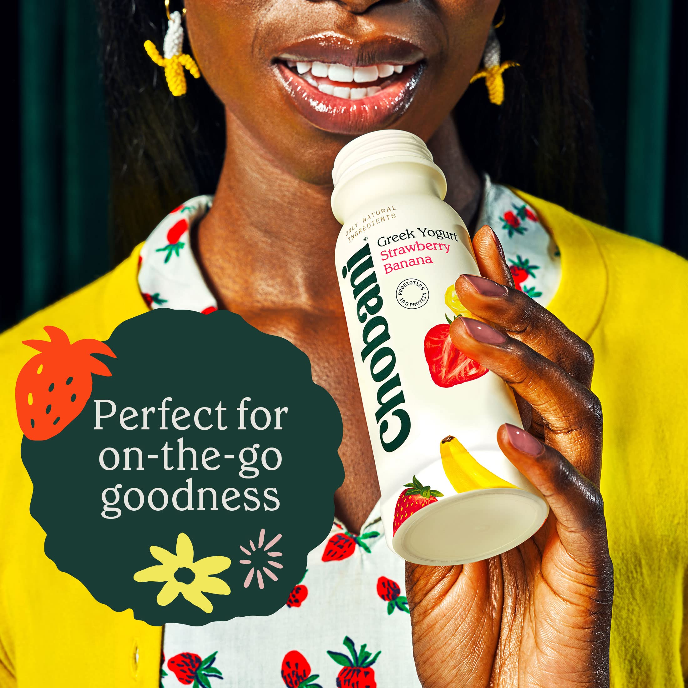 ChobaniĀ® Peach Low-Fat Greek Yogurt Drink 7 Fl oz