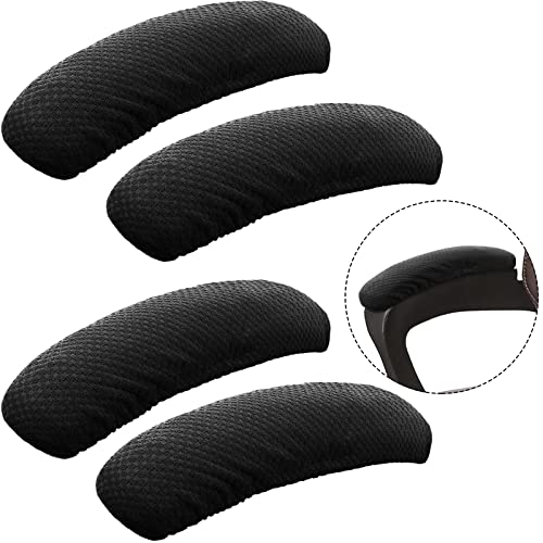 ROLVNHTV Office Chair Arm Cover Chair Armrest Covers Stretchable Pad Padded,Washable Elastic Computer Arm Protectors Rest Sleeves for Home Office Rotating (4 Pieces,Large)