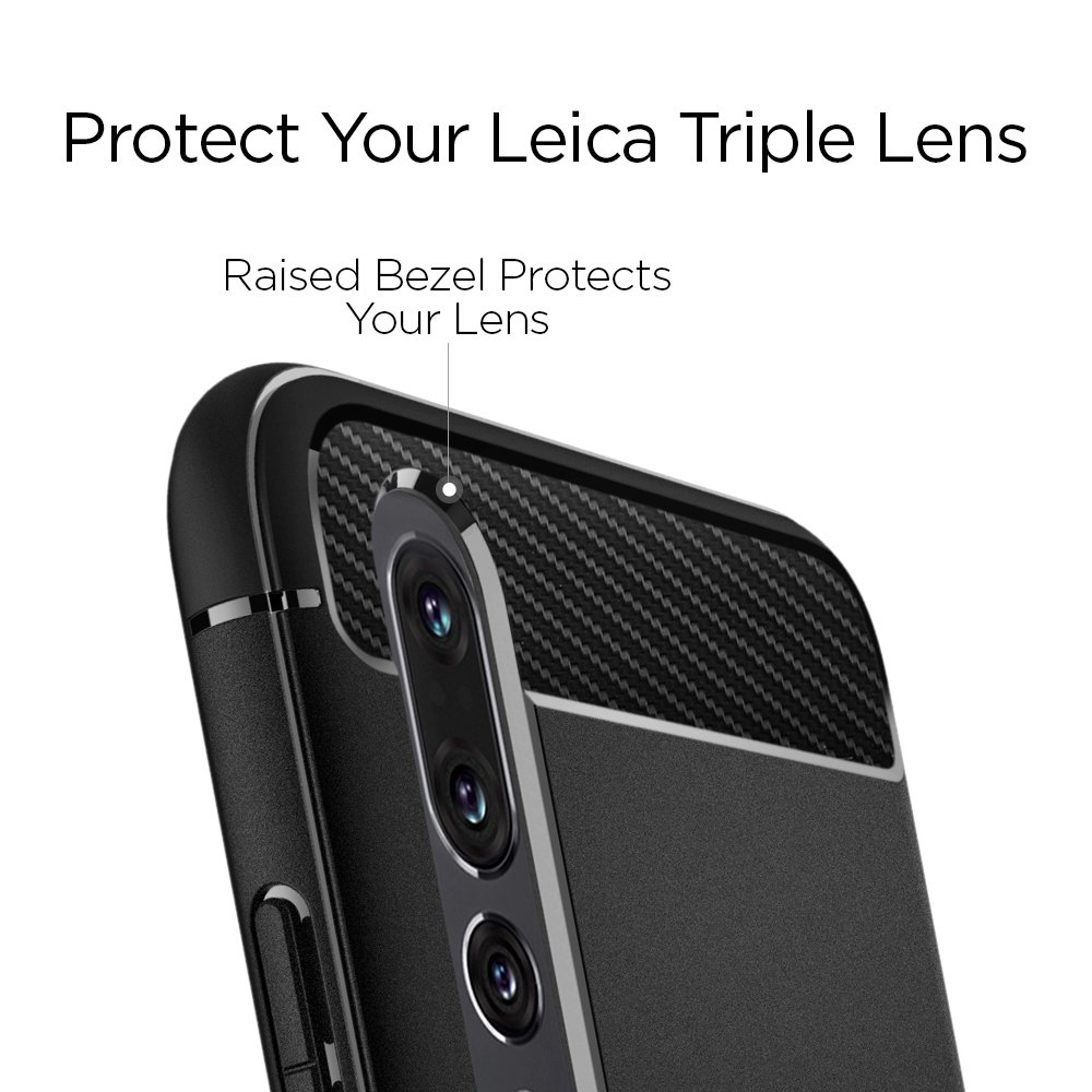 Spigen Rugged Armor Designed for Huawei P20 Pro Case (2018) - Black