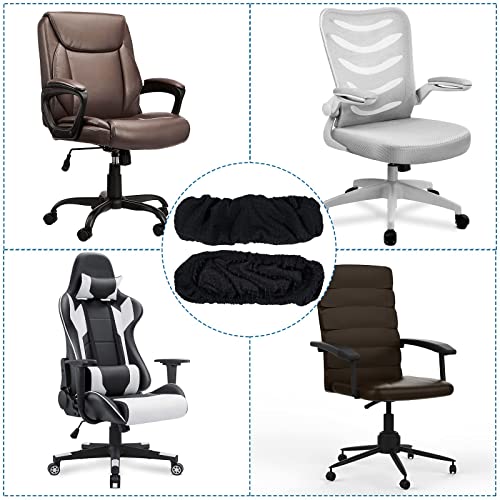 ROLVNHTV Office Chair Arm Cover Chair Armrest Covers Stretchable Pad Padded,Washable Elastic Computer Arm Protectors Rest Sleeves for Home Office Rotating (4 Pieces,Large)