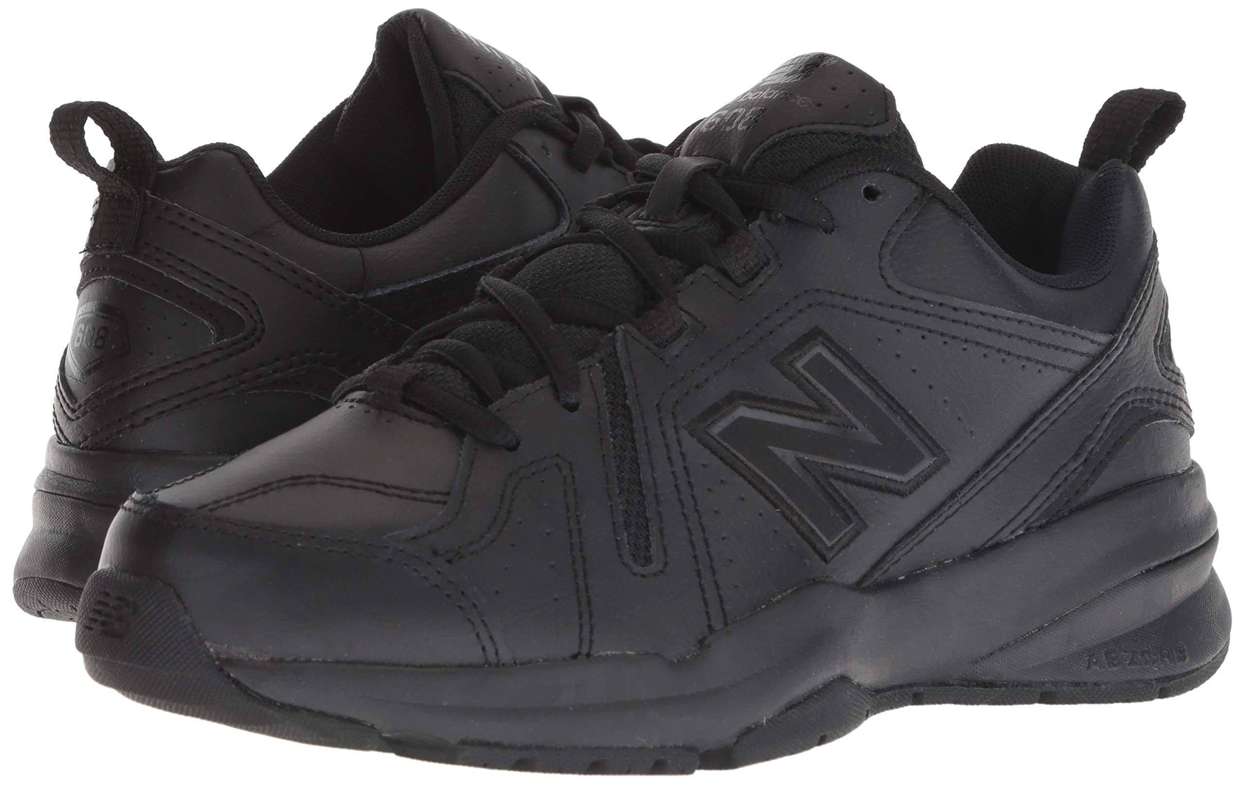 New Balance Women's 608 V5 Casual Comfort Cross Trainer, Black/Black, 8.5 Wide