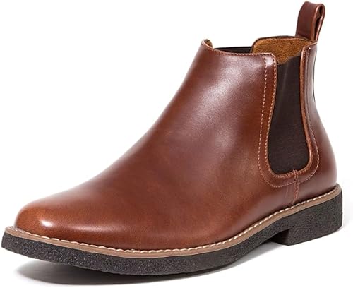Deer Stags Men's Rockland Dress Comfort Chelsea Boot / Redwood/Dark Brown/ 9.5 / Medium