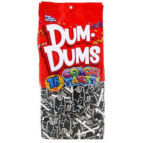 Dum Dum Suckers, Pack of 75 (Black Cherry (Black))