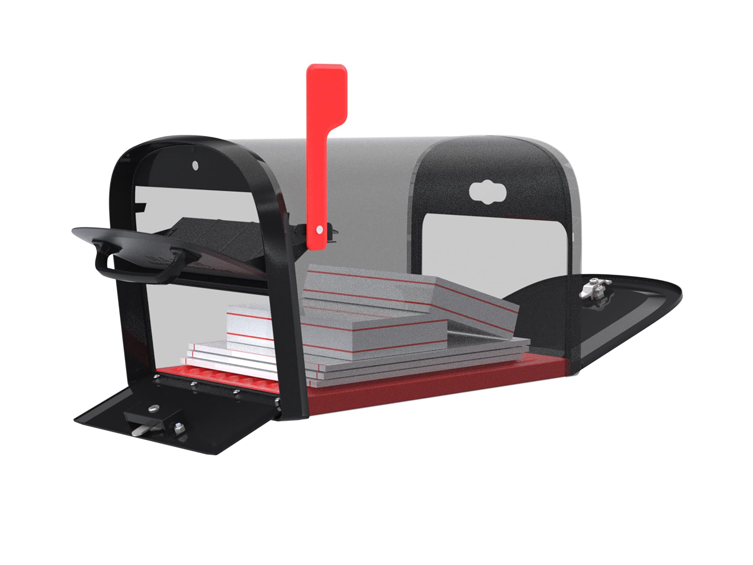 Architectural Mailboxes 6300P-10 Locking Parcel Mailbox, X-Large, Pewter