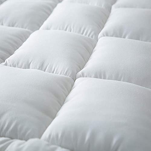 Niagara Mattress Topper Twin XL - Cooling Breathable Pillow Top Mattress Pad for Back Pain Relief - Deep Pocket Topper Fits 8-20 Inches Mattress