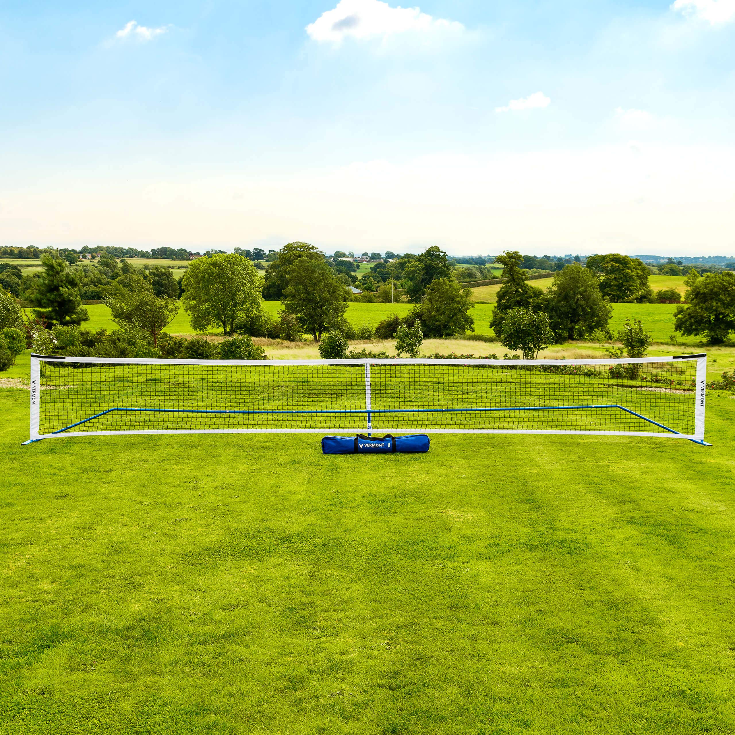 Vermont Procourt Pickleball Net & Post - 100% Portable Freestanding Net | 10ft or 22ft Net (IFP Match Regulation) | Tournament Pickleball Net | Heavy Duty Long-Lasting Net (22ft [Full Court])