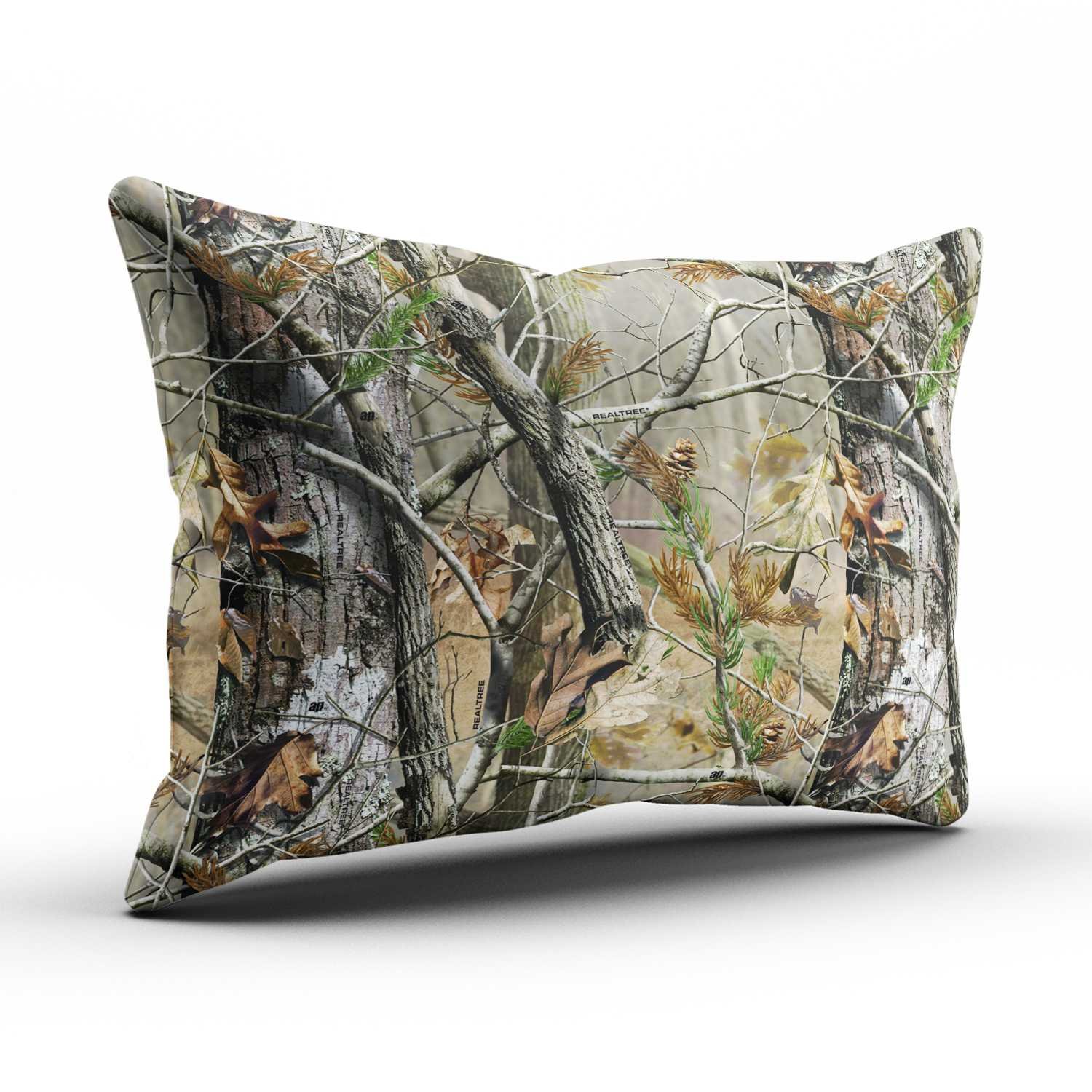 SALLEING Custom Pretty Cute Real Tree Lesves Camouflage Camo Decorative Pillowcase Pillowslip Throw Pillow Case Cover Zippered One Side Printed 12x16 Inches