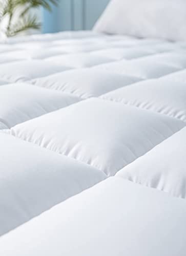 Niagara Mattress Topper Twin XL - Cooling Breathable Pillow Top Mattress Pad for Back Pain Relief - Deep Pocket Topper Fits 8-20 Inches Mattress