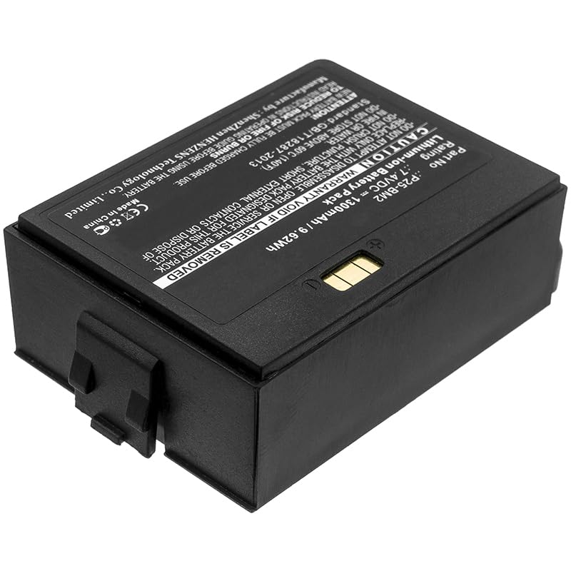 Synergy Digital Credit Card Reader Battery, Works with Blue Bamboo P25 Credit Card Reader, (Li-Ion, 7.4V, 1300 mAh) Ultra Hi-Capacity, Compatible with Blue P25-BM2 Battery