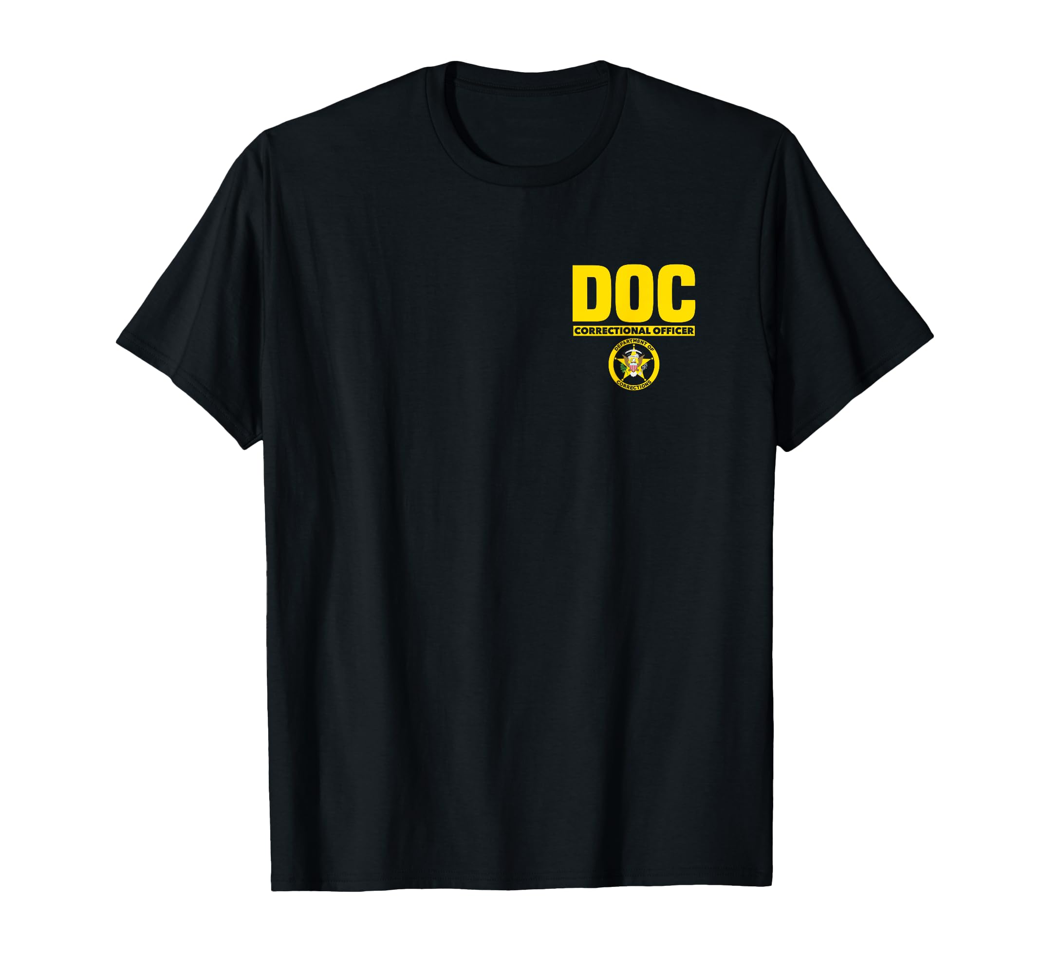 Correctional Prison Officer Thin Gray Line Flag Duty T-Shirt