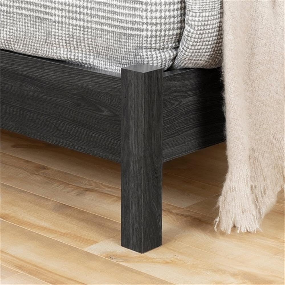 South Shore Step One Essential Platform Bed, Full, Gray Oak