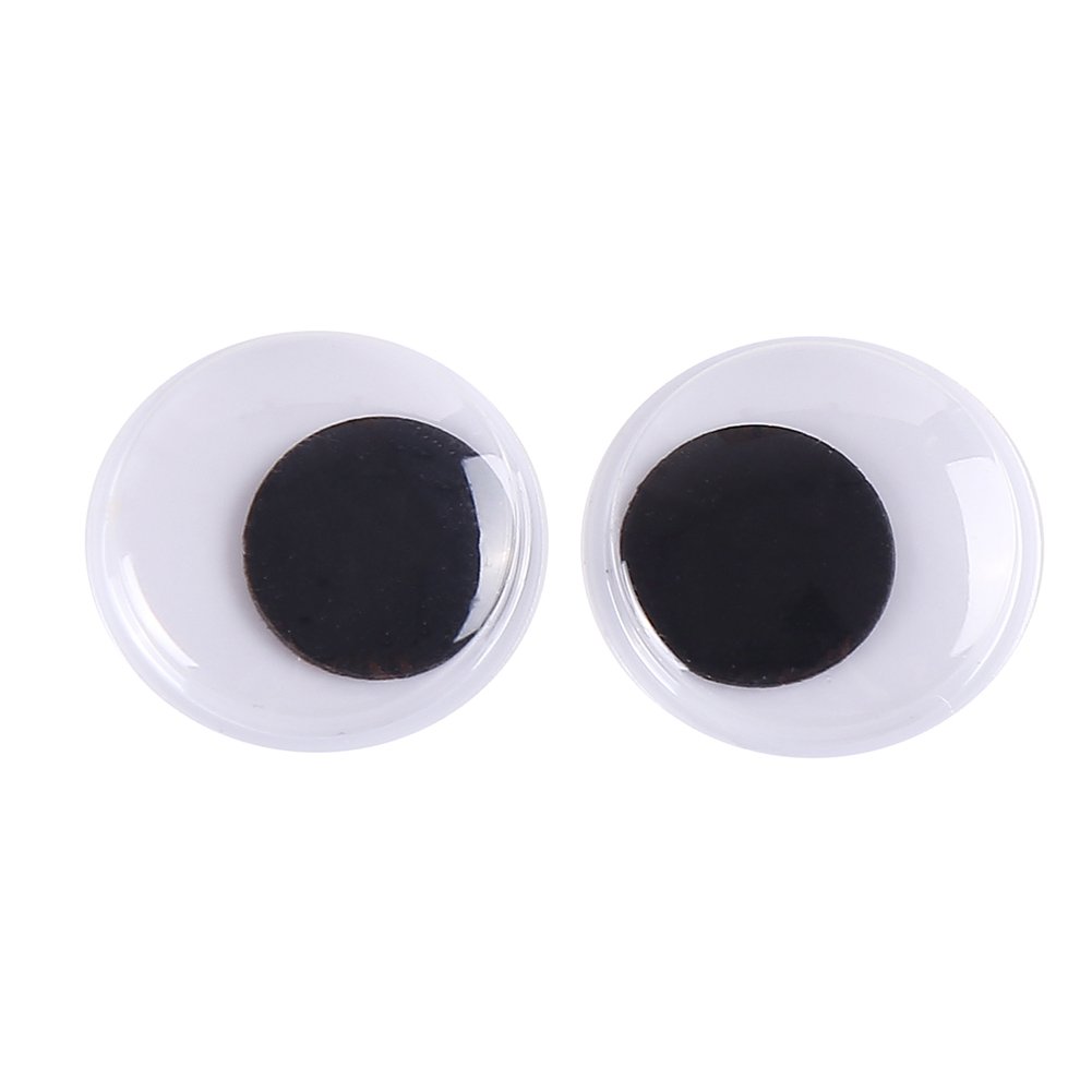 DECORA 200 Pieces 12mm-20mm Peel and Stick Wiggle Googly Eyes for DIY Craft Scrapbooking Decoration