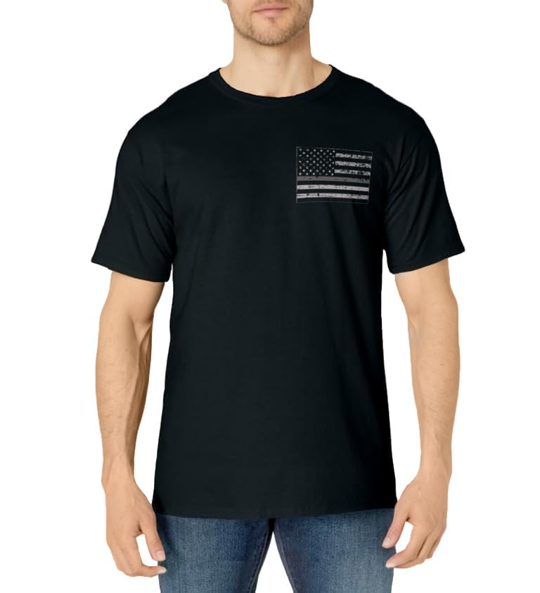 Thin Silver Line American Flag Shirt Correction Officer Gift