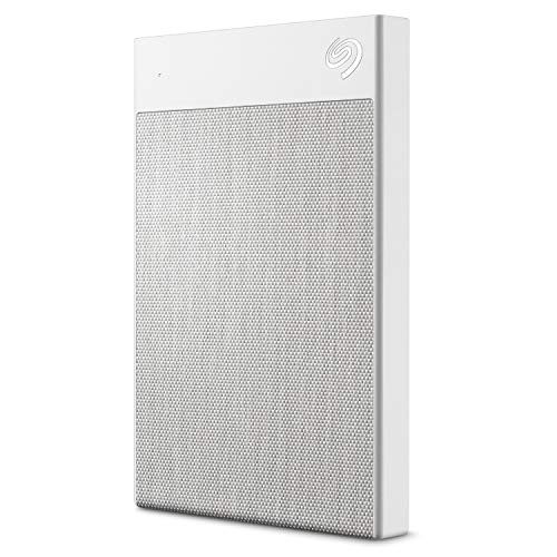 Seagate Backup Plus Ultra Touch HDD 1TB External Hard Drive – White USB-C USB 3.0, 1 year Mylio Create, 4 month Adobe Creative Cloud Photography plan and Rescue Services (STHH1000402)