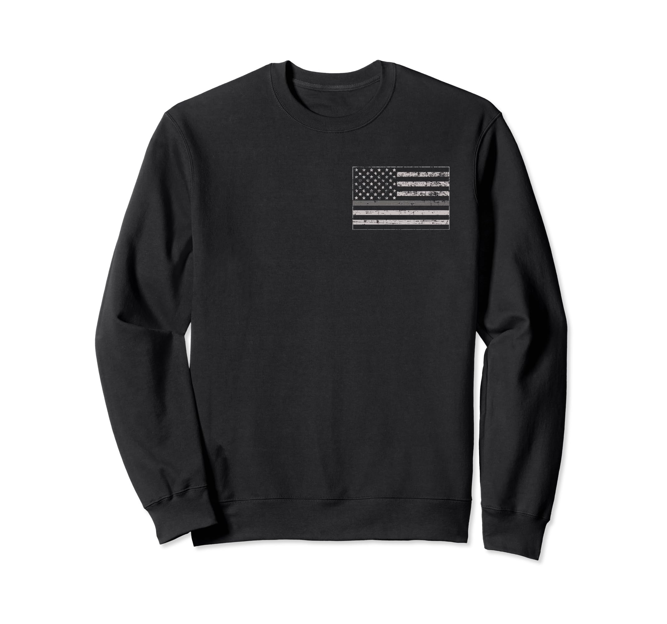 Thin Silver Line American Flag Sweatshirt Correction Officer Sweatshirt
