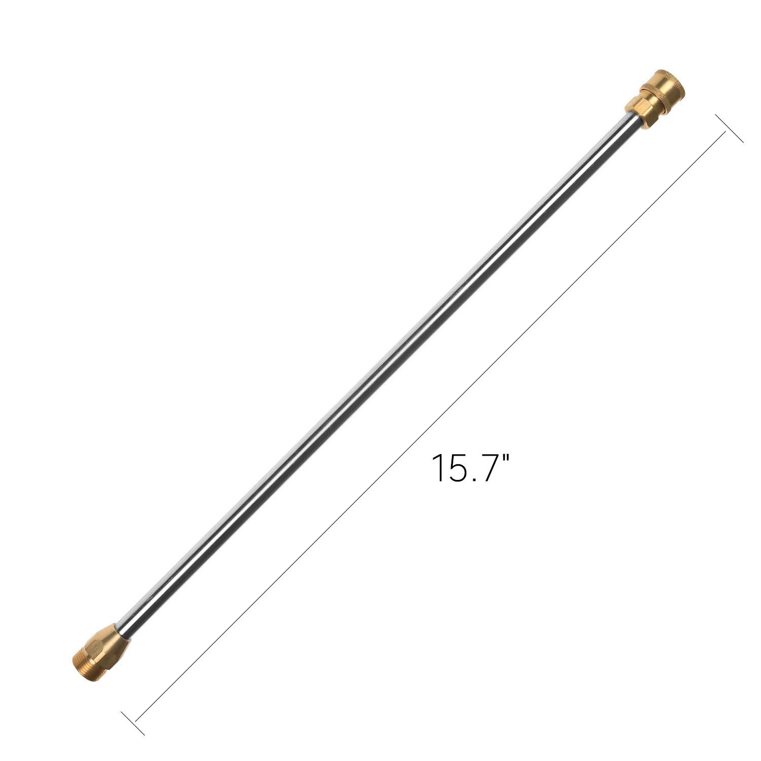 Sooprinse Pressure Washer Wand,Stainless Steel Quick Connect Lance,Replacement Spray Wand,16",5000PSI