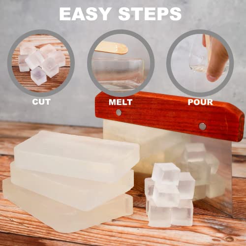 Primal Elements Honey Soap Base - Moisturizing Melt and Pour Glycerin Soap Base for Crafting and Soap Making, Vegan, Cruelty Free, Easy to Cut - 5 Pound