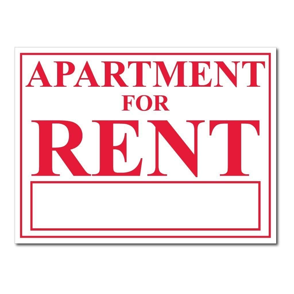 VictoryStore Realtor Yard Signs: Apartment for Rent Sign - Set of 2-18 inches x 24 inches - Two Sided - Great for Renting Apartment Includes 4 Stakes