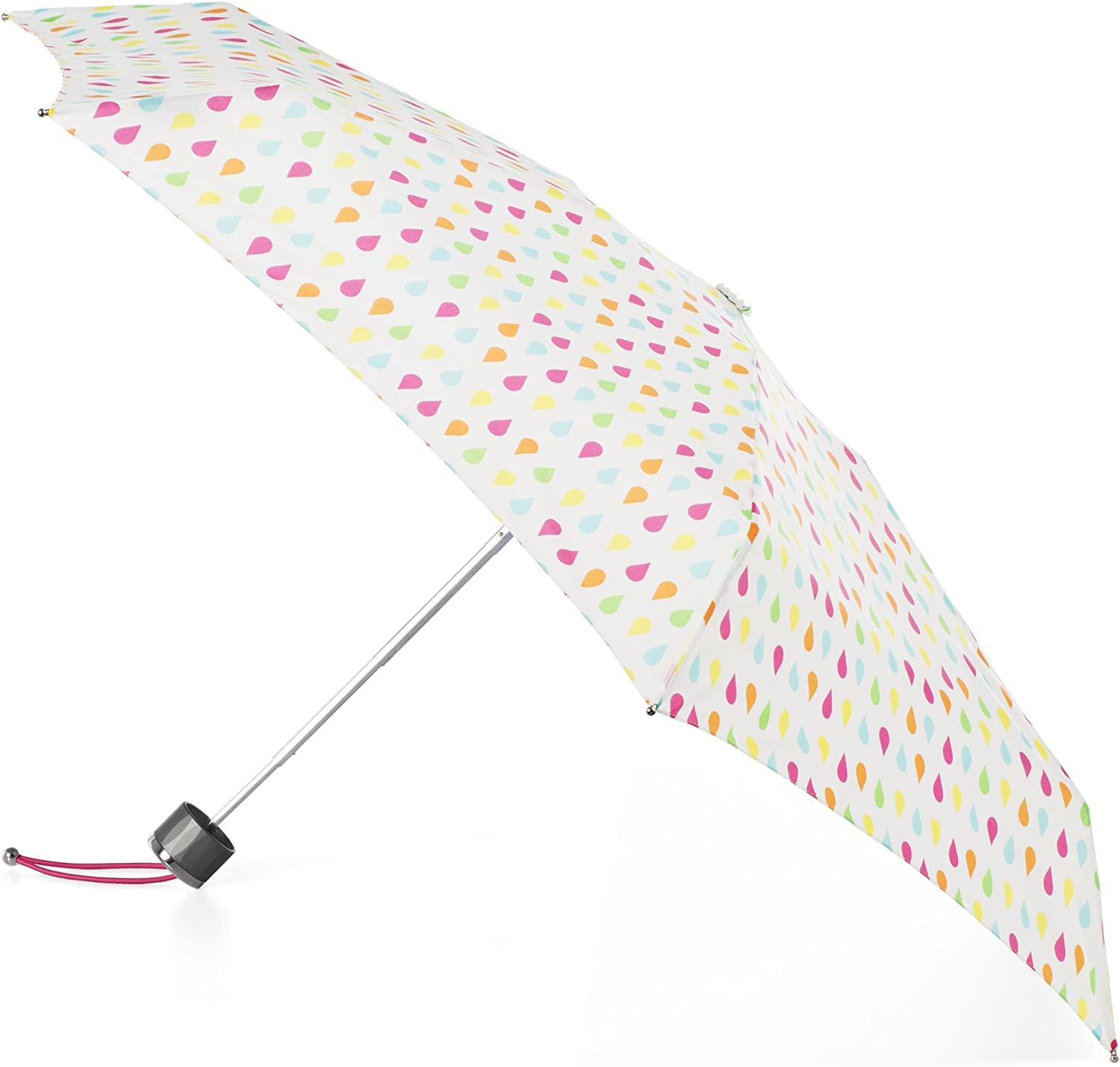 Totes MICRO MINI PURSE MANUAL UMBRELLA-MANY STYLES (Polka Dot)