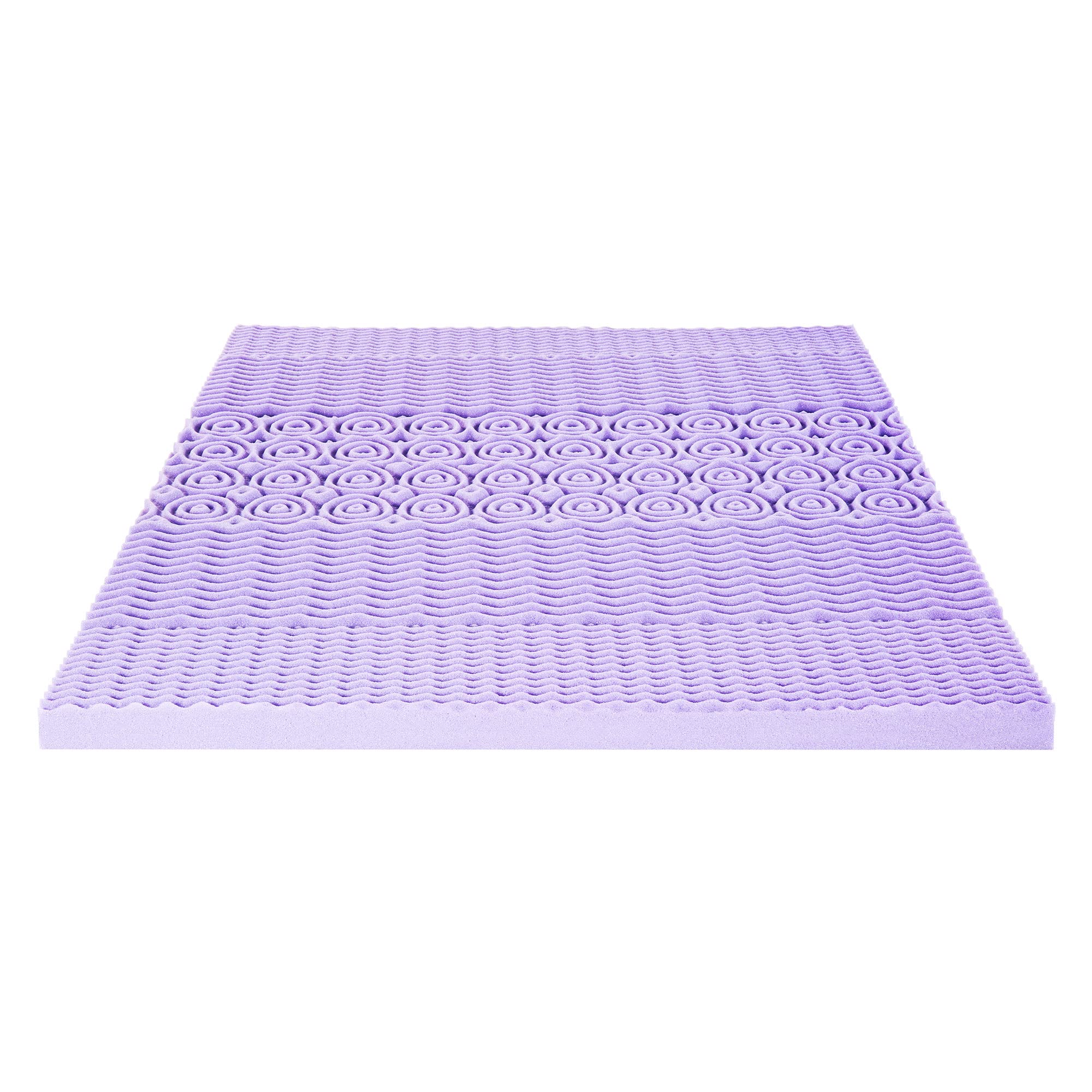 Best Price Mattress Full Mattress Topper - 3 Inch 5-Zone Memory Foam Bed Topper with Lavender Infused Cooling Mattress Pad, Full Size