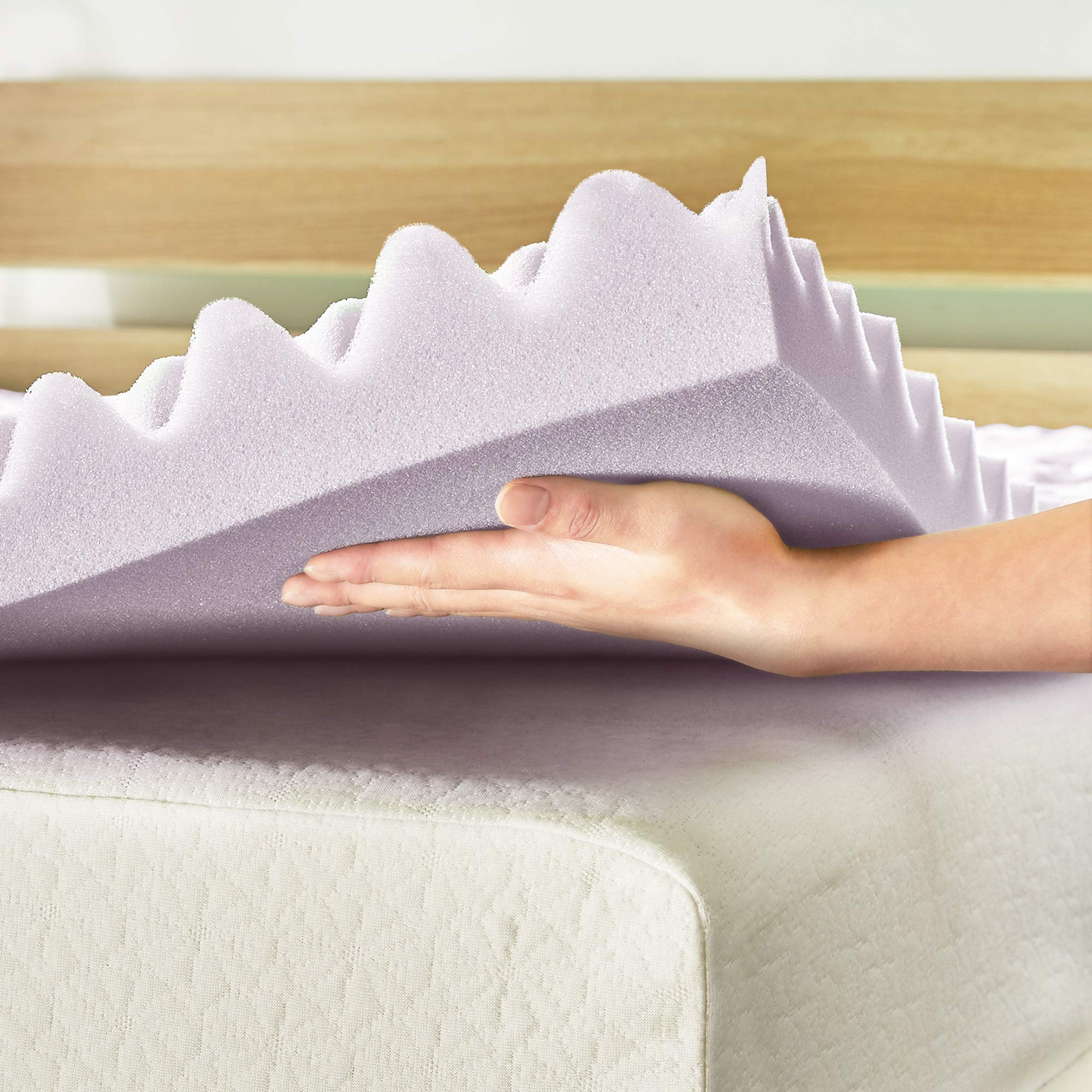 Best Price Mattress Full Mattress Topper - 3 Inch 5-Zone Memory Foam Bed Topper with Lavender Infused Cooling Mattress Pad, Full Size