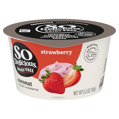 So Delicious Dairy Free Coconut Milk Yogurt Alternative, Strawberry, Vegan, Non-GMO Project Verified, 5.3 oz.