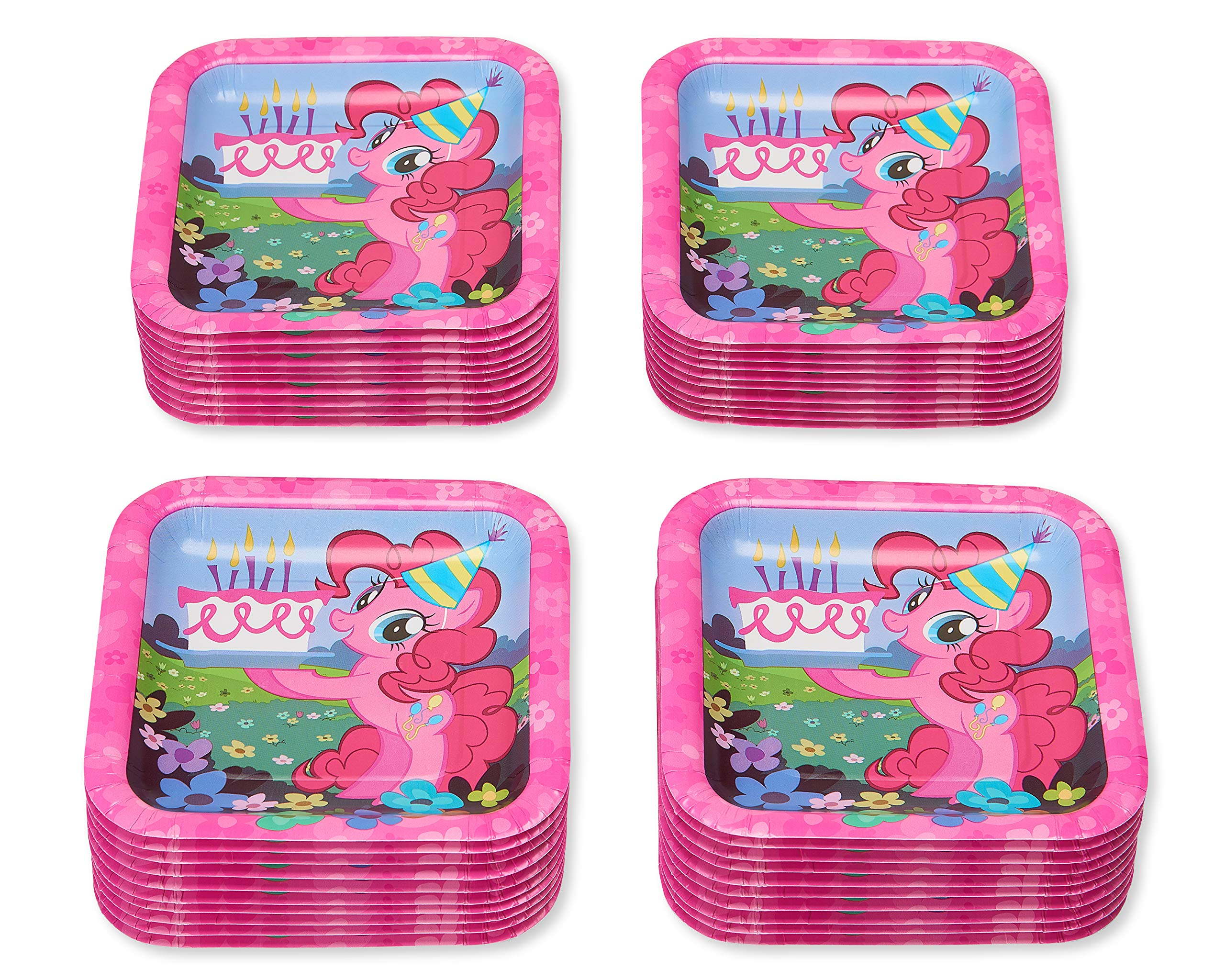 American Greetings My Little Pony Party Supplies, Paper Dessert Plates (40-Count)
