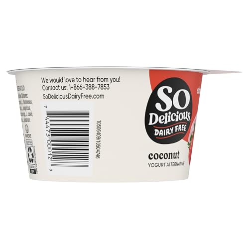 So Delicious Dairy Free Coconut Milk Yogurt Alternative, Strawberry, Vegan, Non-GMO Project Verified, 5.3 oz.